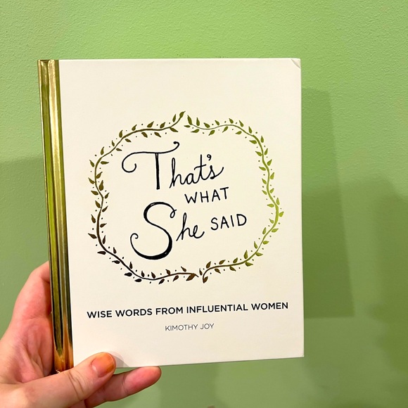 Other | Nwt Thats What She Said Book | Poshmark
